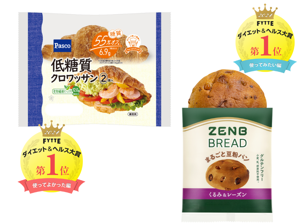 ダイエット中にパンを食べてもギルトフリー！ 読者が使ってよかったアイテムTOP3を発表！ #FYTTE大賞|ダイエット、フィットネス、ヘルスケアのことならFYTTE-フィッテ